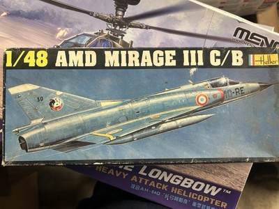 Heller 599 AMD Mirage III C/B Model Kit 1/48 Scale | eBay