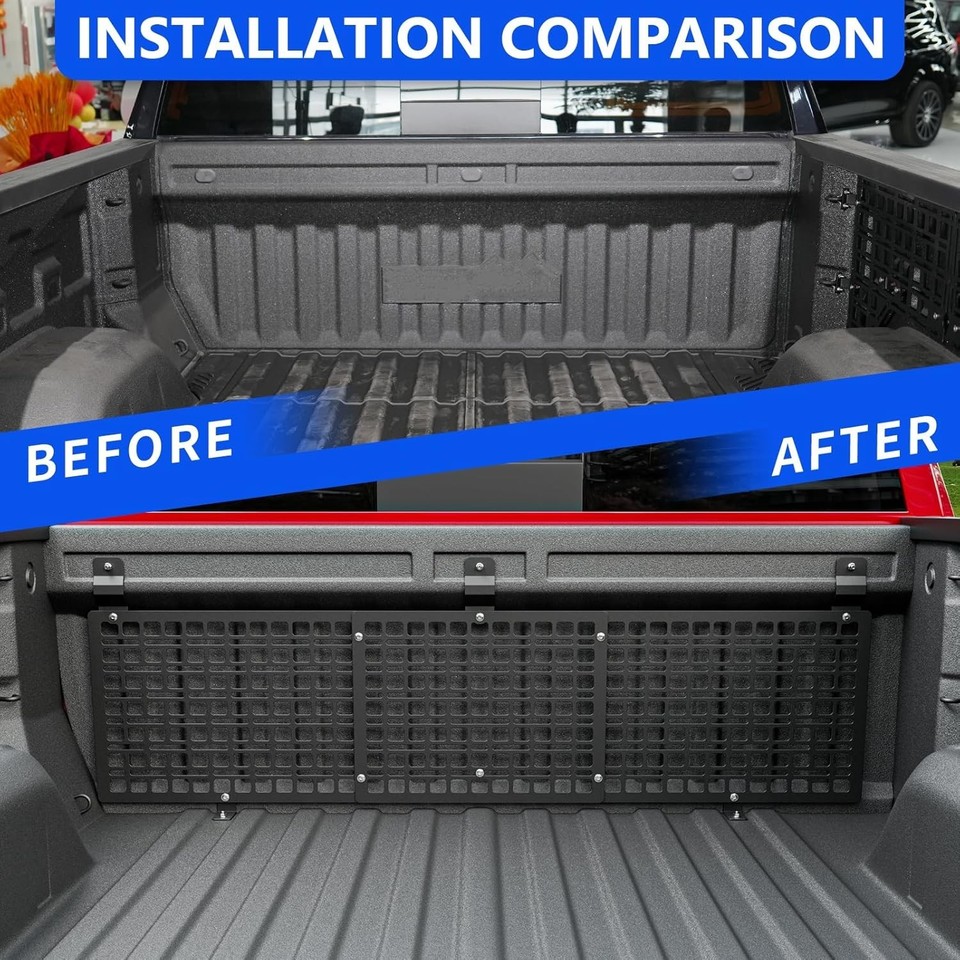 For 2019-2025 Chevy Silverado/GMC Sierra Front Bed Molle Panel Truck ...