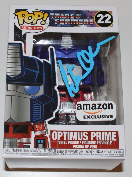 PETER CULLEN SIGNED TRANSFORMERS OPTIMUS PRIME FUNKO POP! TOY #22 ...