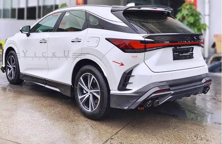 For 2023-2024 Lexus RX 350 350H Real carbon fiber Rear Bumper Side ...