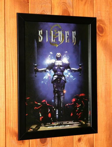 1999 Silver Video game Vintage Rare Dreamcast Promo Mini Poster / Ad ...