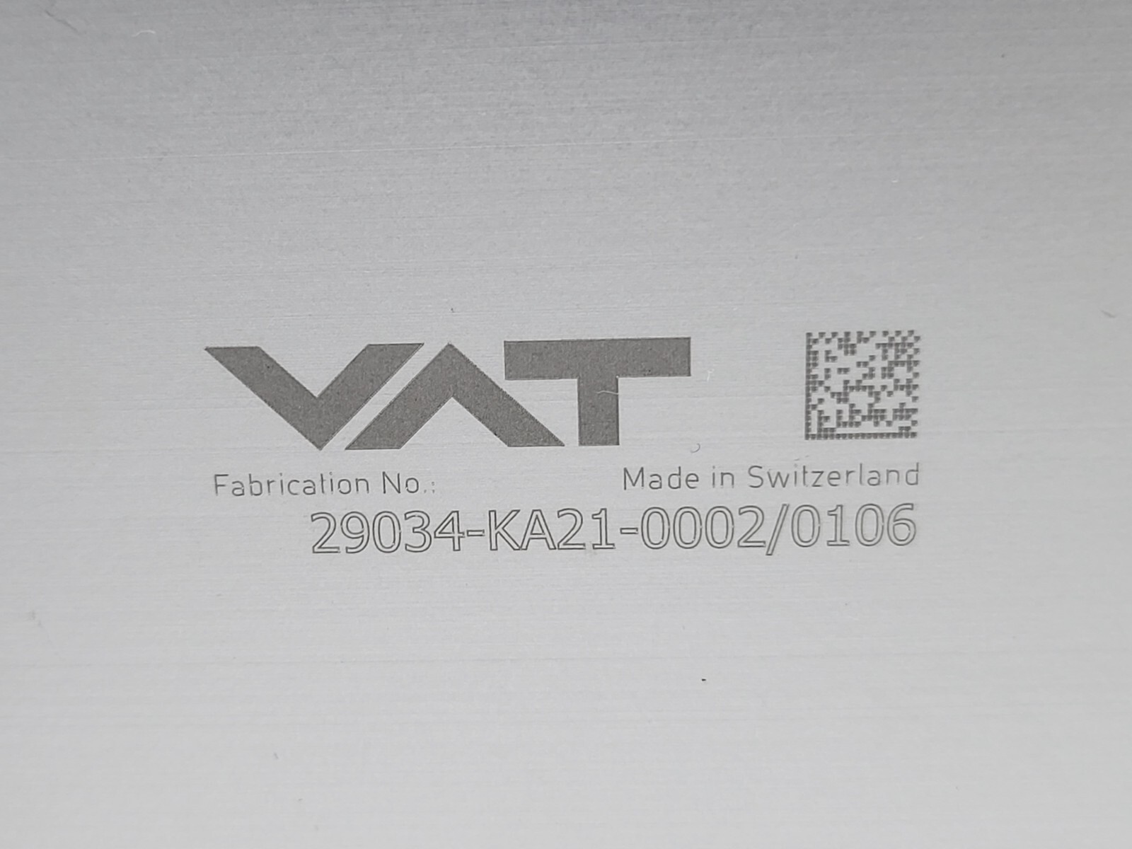 VAT HV angle valve 29034-KA21-0002 | eBay UK