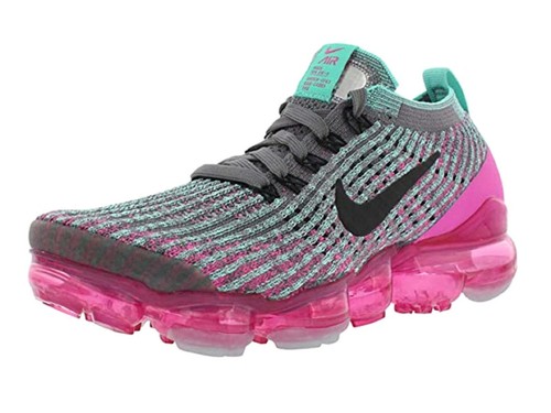 Nike Women's Air Vapormax Flyknit 3, Gunsmoke/Black-Laser Fuchsia Size ...