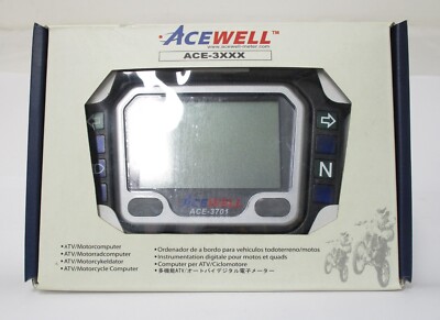 New Acewell 3701MX Digital Speedometer Tachometer ATV Motorcycle ...