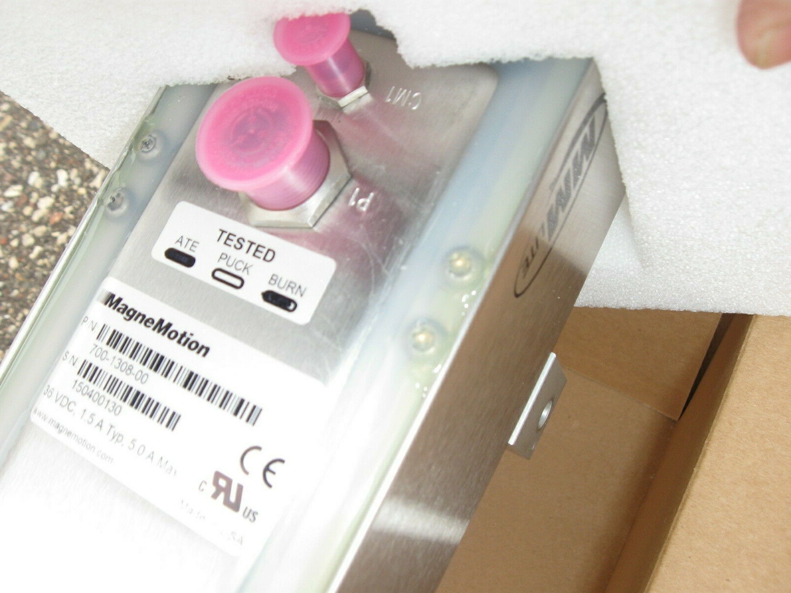 NEW Magnemotion MagnaMover Lite Magnet Base Motor 36 VDC # 700-1308-00 ...