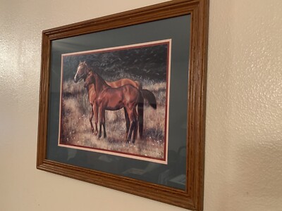 Artist Robin Brown - “Horses” Matted and Framed ! | eBay