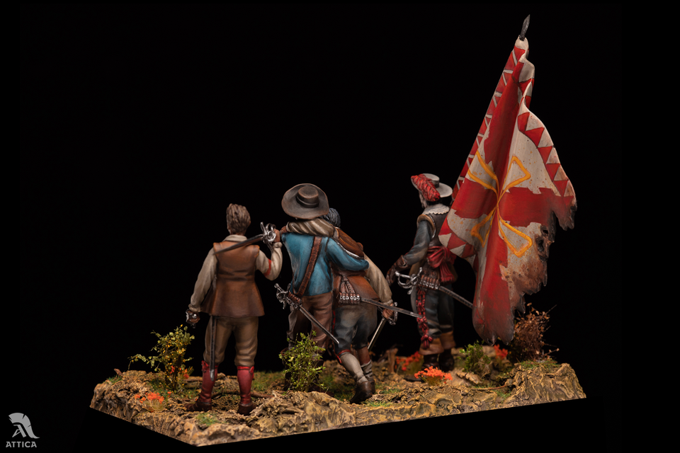 Spanish Tercio at battle 54mm Painted Tin Toy Soldier Pre-Sale | Art | eBay