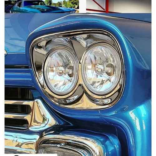 5-3/4" Crystal Clear Halogen Headlight Metal Headlamp 60/55W Light ...