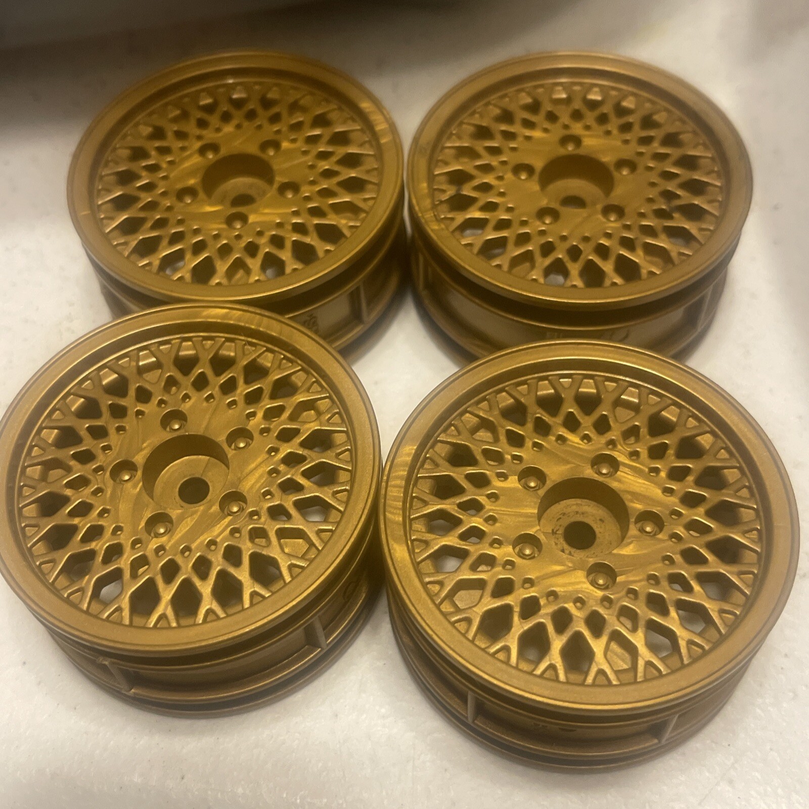 Tamiya Jeep Wrangler 84071 New Set Of 4 Wheels Only 1/10 Scale RC | eBay