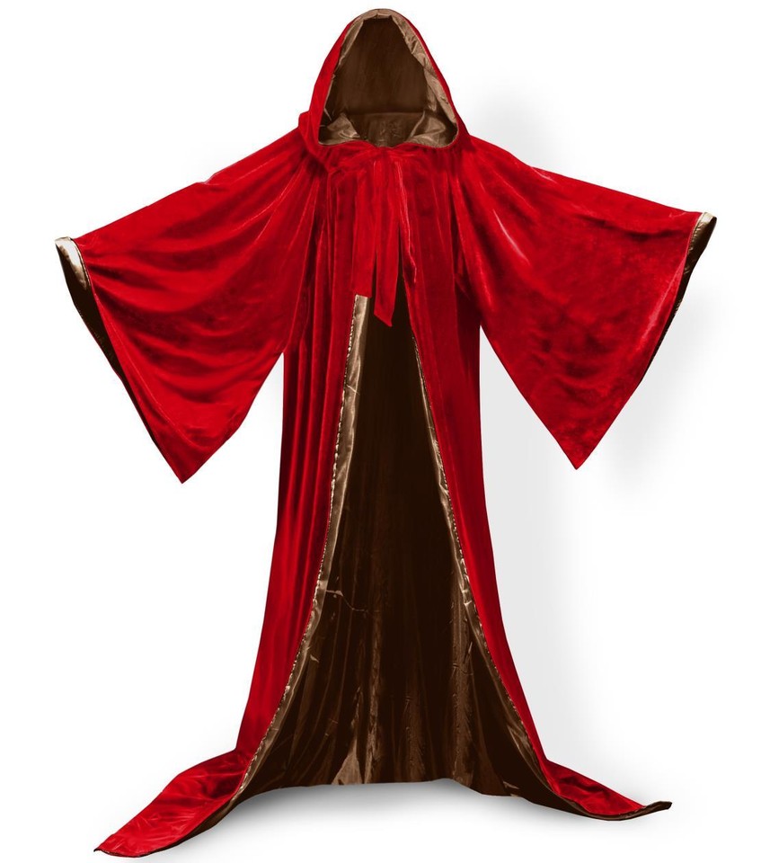 Medieval Priest Monk Robe-Hooded Cap Cloak for Wizard Sorcerer | eBay UK