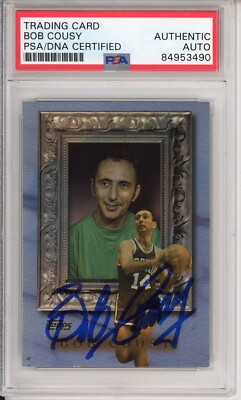 1999 Topps Classic Collection Bob Cousy SIGNED CARD PSA DNA COA ...