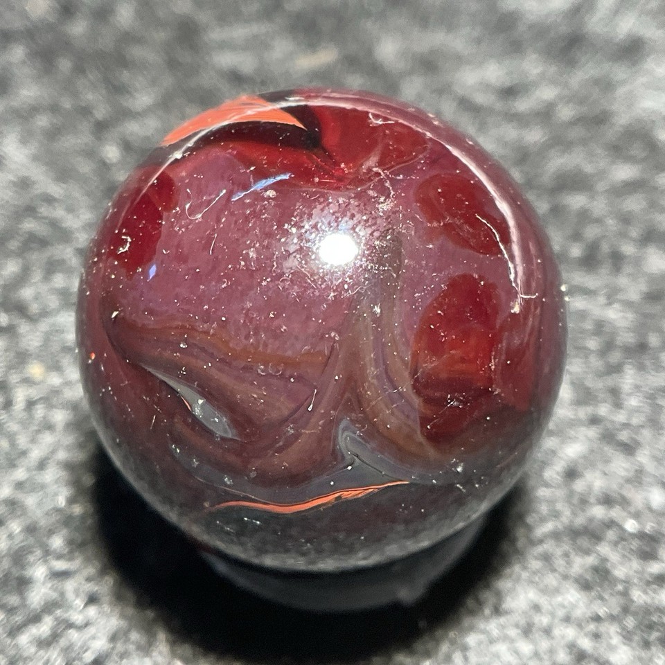 Jabo Marbles-Joker Dark Knight-Painted Red Oxblood/Banded Cranberry ...