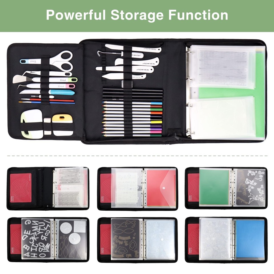 Stamp and Die Cut Storage Binder Embossing Folder and Stencil Organizer with ... | eBay