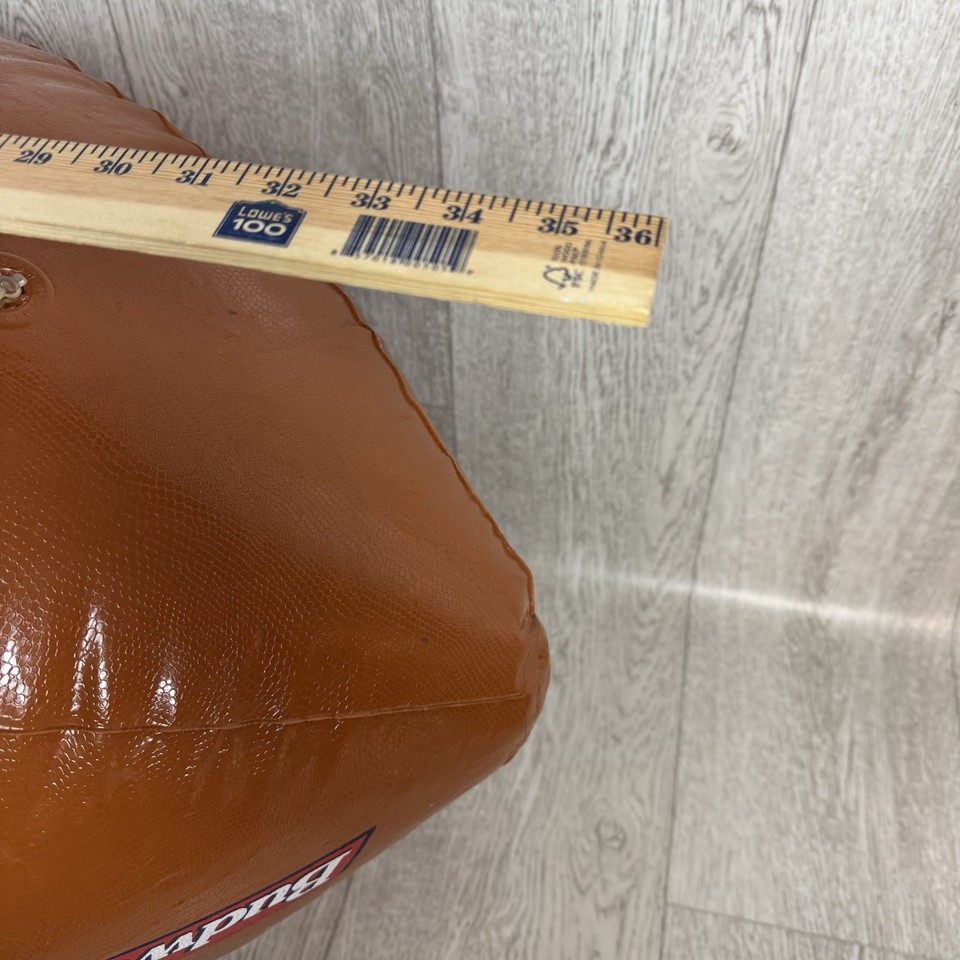 1999 Budweiser BUD LIGHT 100% FOOTBALL Inflatable 36" Blow-Up Bar Man ...