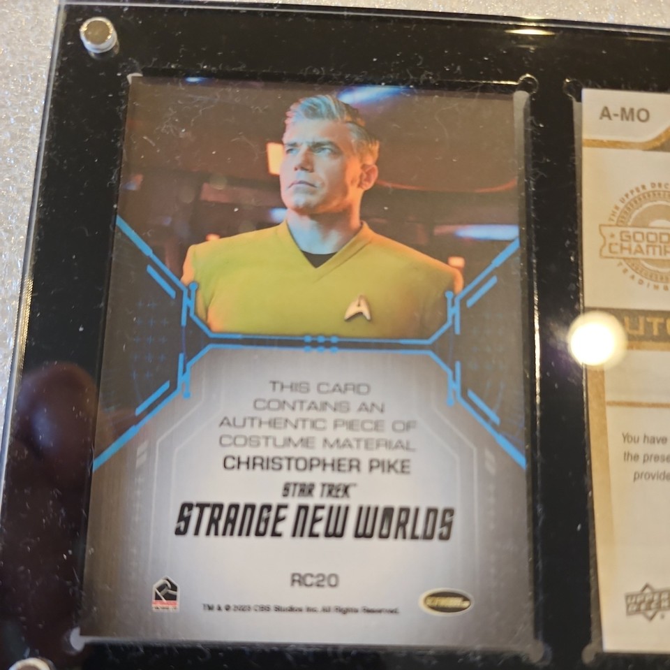 Anson Mount 'Pike' Autograph Strange New Worlds Card Set ☆STAR TREK ...