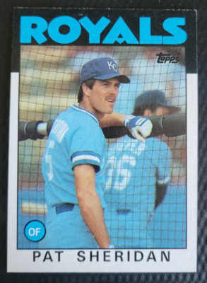 1986 Topps TCG PAT SHERIDAN Kansas City Royals MLB Baseball Card #743 ...