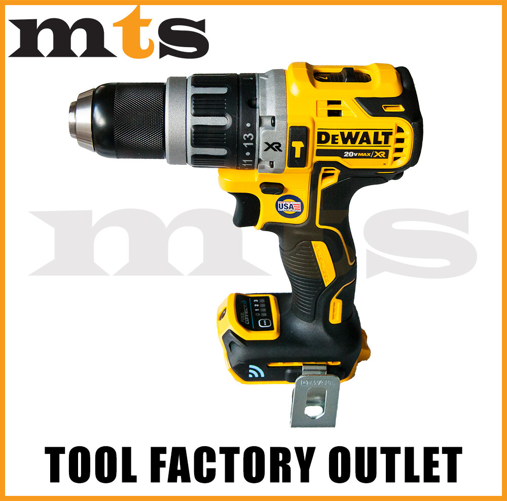 DEWALT DCD797 20V / 18V XR TOOL CONNECT BRUSHLESS COMPACT HAMMER DRILL ...