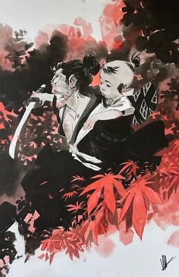 MATTEO SCALERA rare LONE WOLF & CUB art print SIGNED Ink/Wash LAST TWO ...