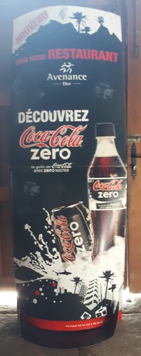 COCA COLA PLV publicitaire 2 mètres x 0, 80 mètre neuve, deballee pour ...
