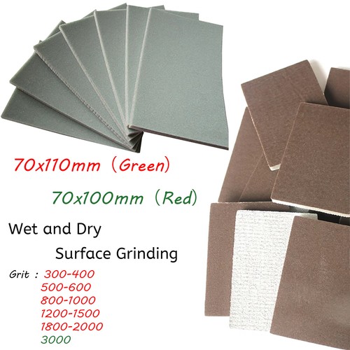 70x100/70x110mm Wet/Dry Sandpaper Sponge Pads Foam Sanding Block 300 ...