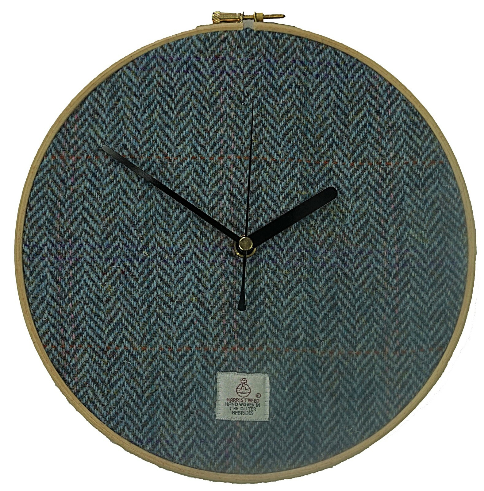 Harris Tweed Wall Clock Harris Tweed Faced Clocks - VARIOUS Sizes Blue ...
