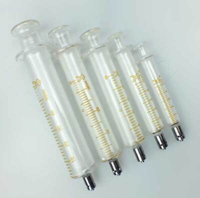 1ml - 100ml Luer Lock Tip Glass Syringes Sampler Chemistry Laboratory ...