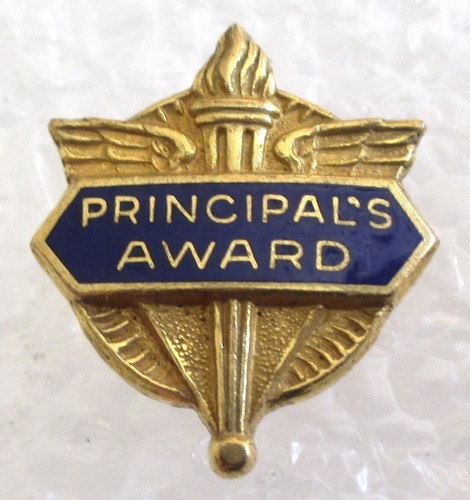 Vintage High School Principal's Award Pin - Achievement Honors Lapel ...
