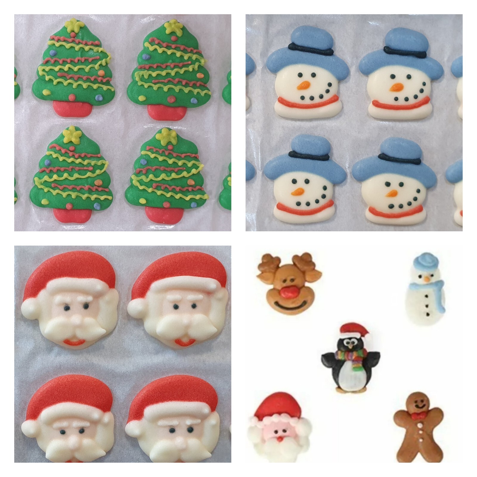 Santa, Reindeer, Snowman, Penguin, Gingerbread or Tree Edible Cake ...