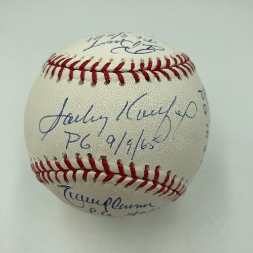 Sandy Koufax Perfect Game Pitchers Signed Baseball With Inscriptions ...