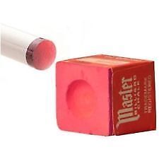 Master RED Pool Billiard Cue Q Stick Chalk Doz. Box 12-Pack 1 Dozen 12 ...