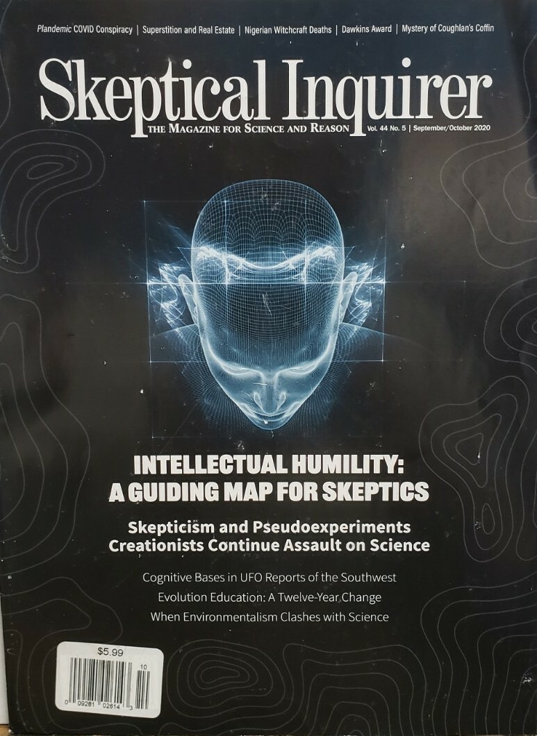 Skeptical Inquirer Sept Oct 2020 Intellectual Humility Science FREE ...