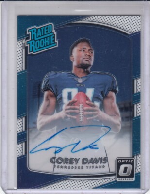 COREY DAVIS 2017 Panini Donruss Optic Rated Rookie Autograph #166 78/ ...