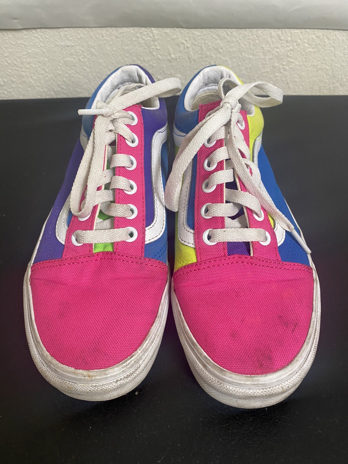 VANS old skool Neon color skate shoe sneaker lace up … - Gem
