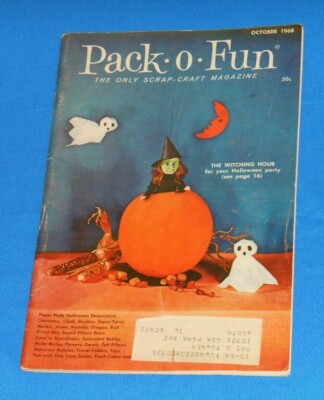 vintage Halloween October 1968 PACK-O-FUN MAGAZINE by Scrap-Craft | eBay