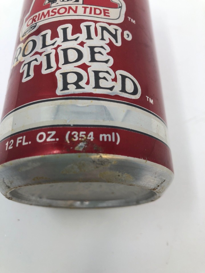 Alabama Crimson Tide Rollin Tide Red Soda Can Unopened Empty | eBay