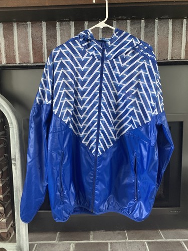 Adidas RN 88387 CA 40312 Blue Zip Up 3 Stripe Track Jacket XL Extra ...
