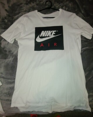 Nike Men's drop tail t shirt size small white red black EUC Fits like ...