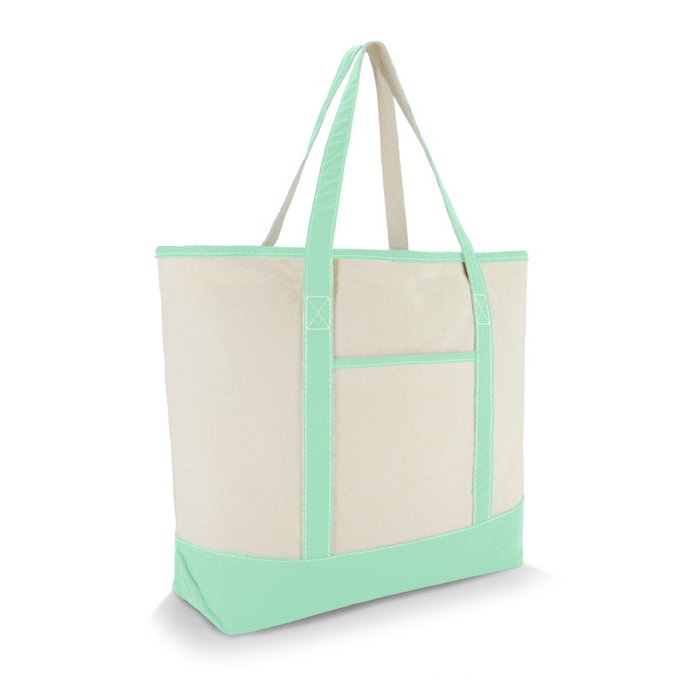 22" Extra Large Open Top Shopping Tote Grocery Bag with Outer Pocket | eBay