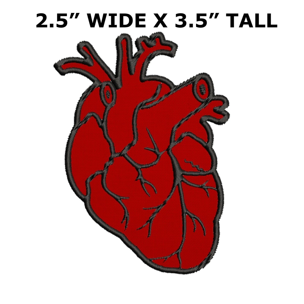 Two Human Hearts Stitched Together
