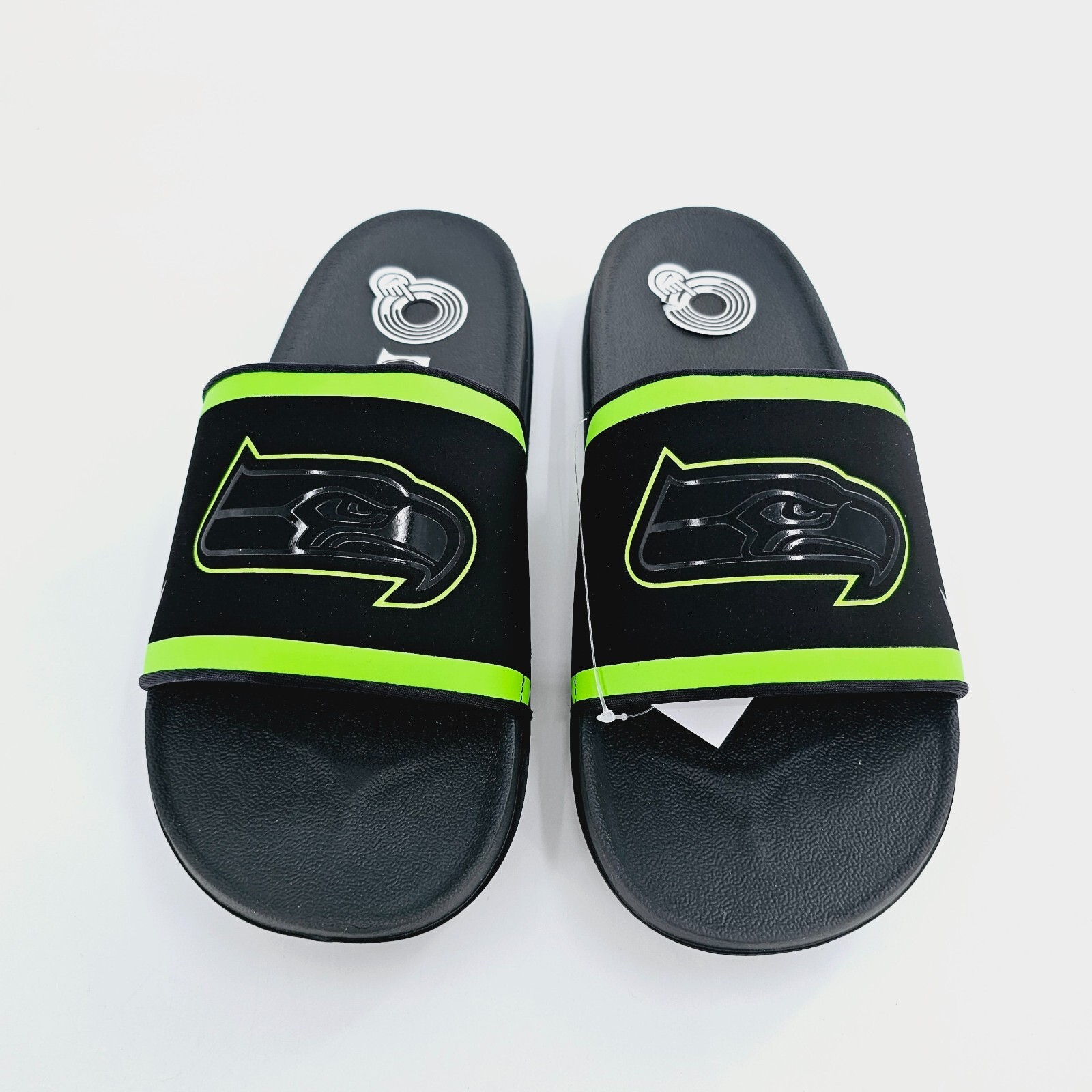 Nike Seattle Seahawks Offcourt Slides Mens Size 10 Black Green DD0545 ...