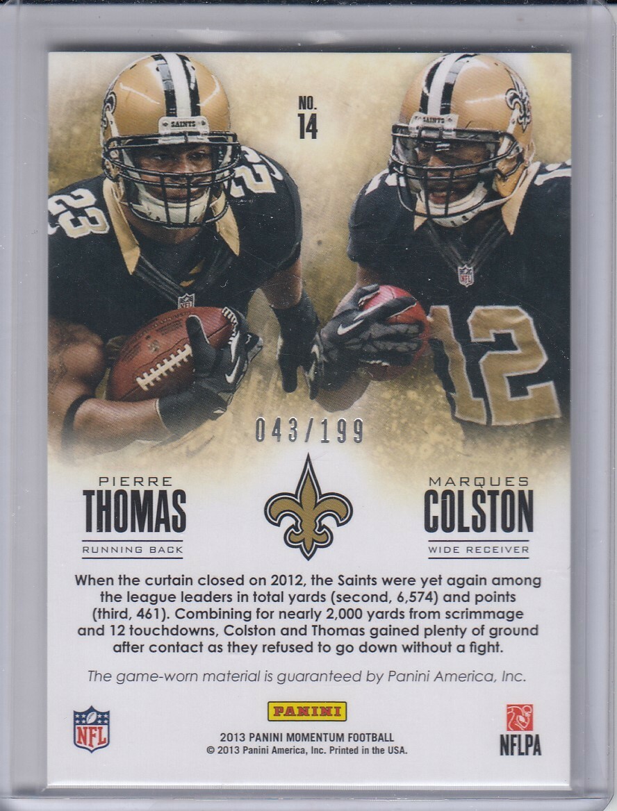 THOMAS + COLSTON 2013 Momentum Double Feature Materials #14 43/199 ...