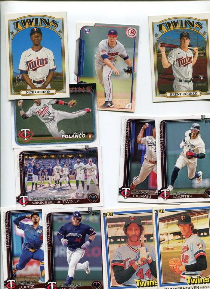 MINNESOTA TWINS OLD AND NEW 32 DIFFERENT MLB BASEBALL CARD LOT | eBay