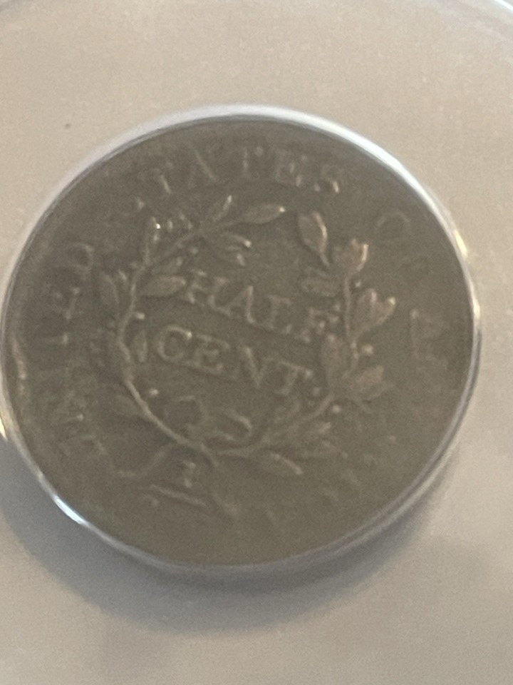 1806 Anacs Small 6 No Stems Vg10 Details Corroded 1/2 Cent Rotated ...