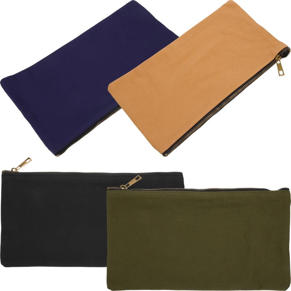 4 Pcs Portable Canvas Tool Organizer Bags Zipper Tool Pouch Wrench ...