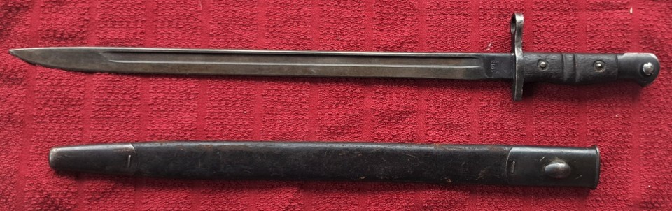 Very Nice M1913 Remington Made British P14 Bayonet w/Scabbard | eBay