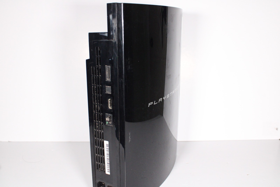 Sony PlayStation 3 Fat PS3 160GB Black Console Gaming System CECHP01 ...