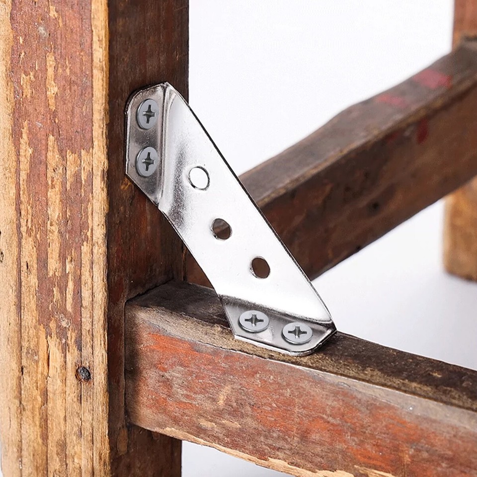 4PCS Angle Corner Brackets for Wood Corner Brackets Triangle Bracket ...