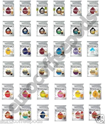 Tassimo Coffee T-Disc 5 Packs - 50 Flavours to Choose From. Pick and ...