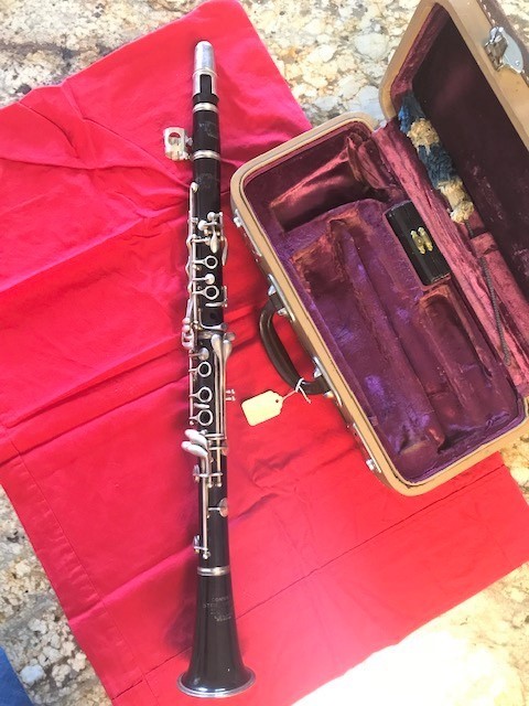 Selmer Console Steel Ebonite London Clarinet Antique in Velvet Lined ...