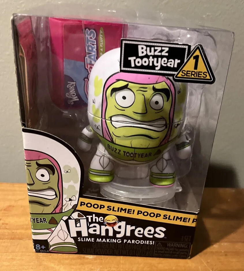 2 The Hangrees Buzz Tootyear & DJ Fartmellow Slime Making Figure Series ...